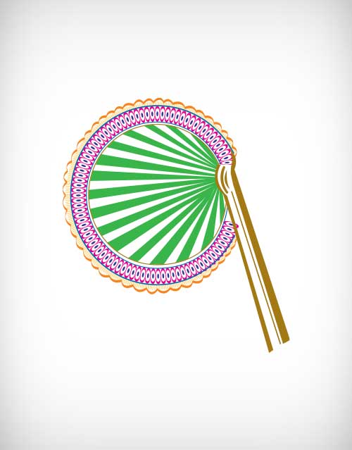 tal patar pankha vector