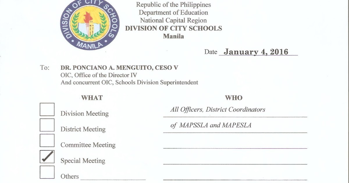 LIBRARY HUB-DEPED MANILA: MEMORANDUM