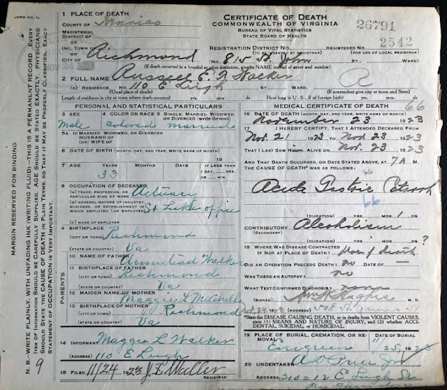 Jeannette's take on life: Russell Eccles Talmage Walker 1890-1935 The ...