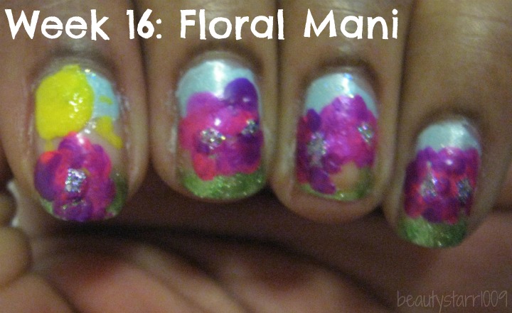 I'm just me...ChiChi: 52 week challenge - week 18 - Floral mani