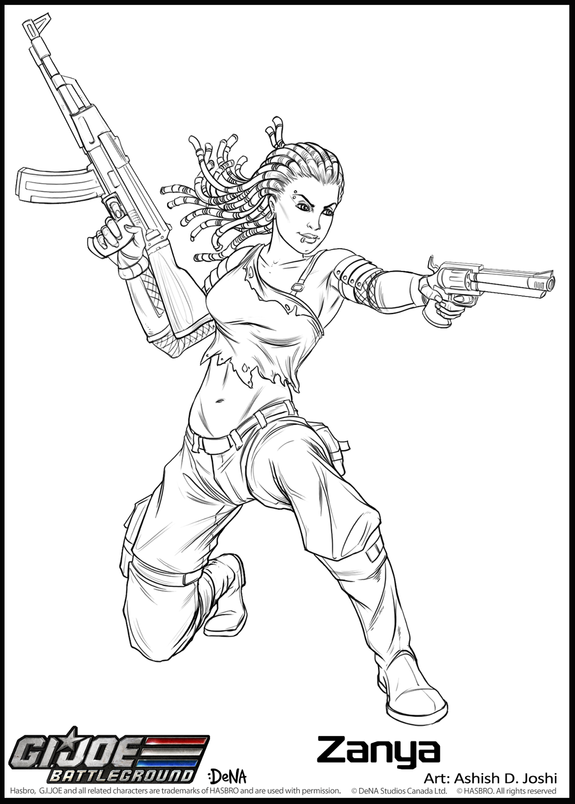 ATOMIC HERMIT: G.I.JOE Battleground line Art