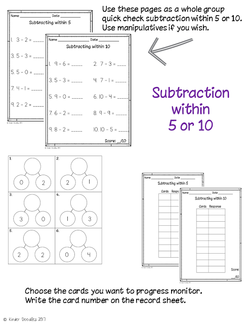 Kinder Doodles: What Do You Know? Progress Monitoring
