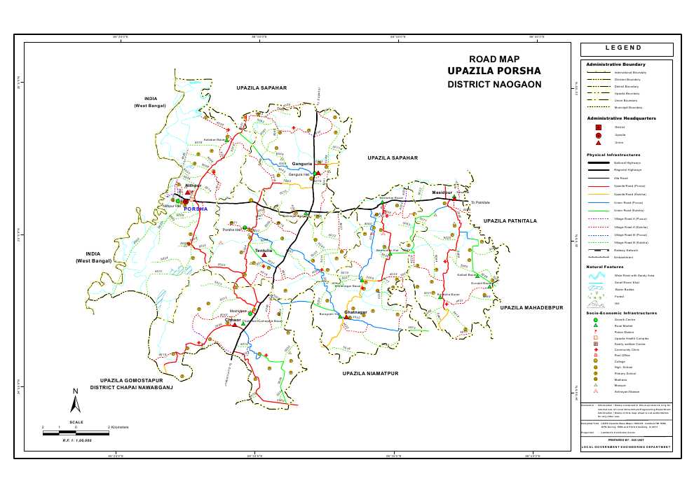Mouza & Land Use Maps of Porsha Upazila, Naogaon, Bangladesh - Tourism ...
