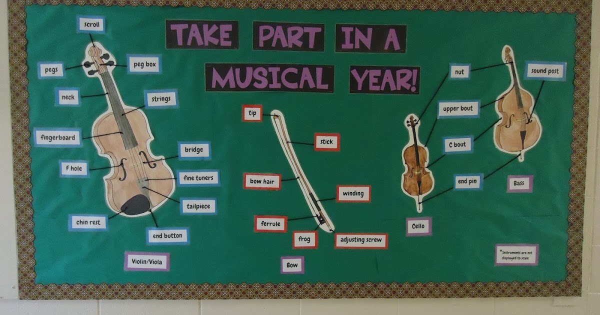 Teaching Elementary Orchestra : Take Part In A Musical Year! Bulletin Board