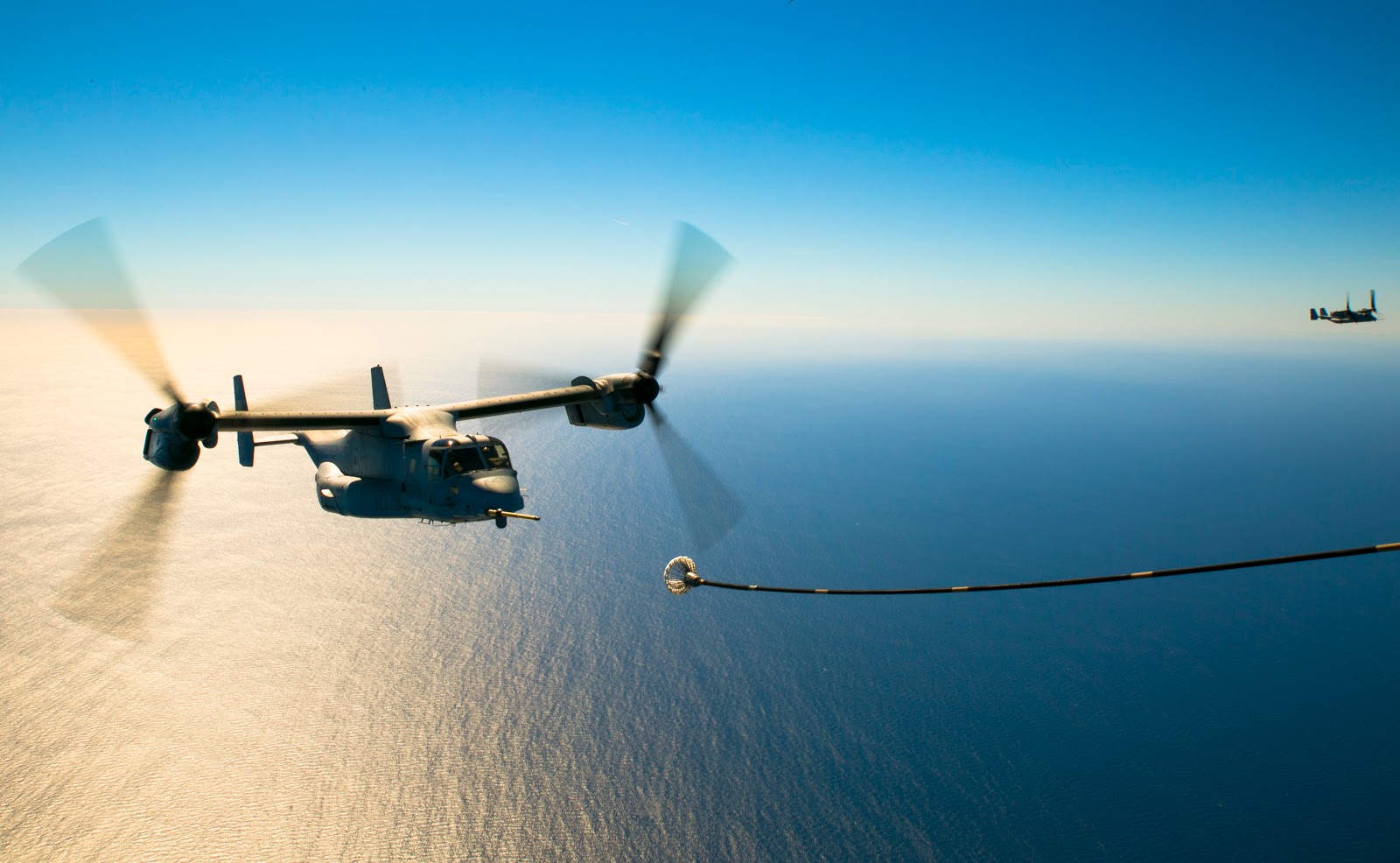SNAFU!: MV-22B Ospreys conducting refueling mission from KC-130J from ...