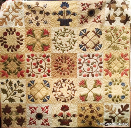 Civil War Quilts: Appliqued Sampler: The Typical Civil War Quilt?