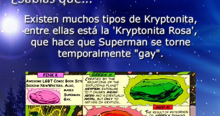 ¿Sabías que?: La Kryptonita Rosa hace que Superman se vuelva gay