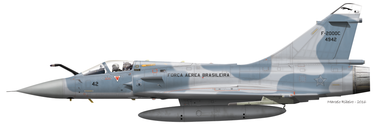 Mirage 2000, o delta provisório da FAB - Perfis de Aviões: Aviation Art ...