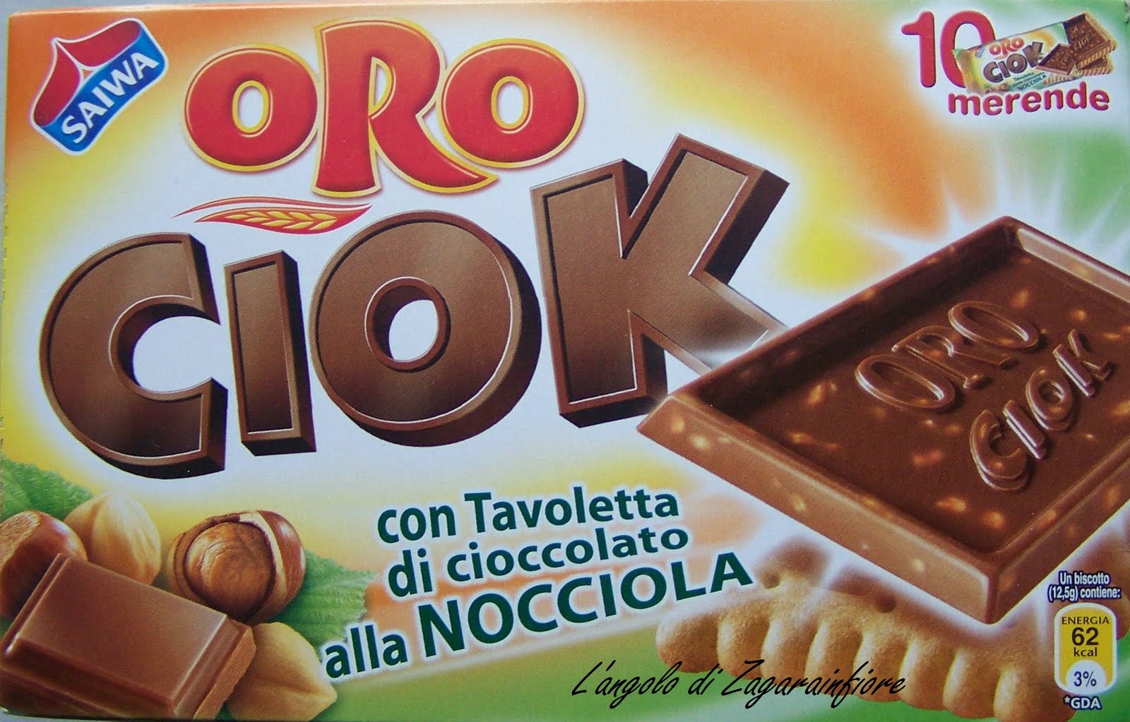 L'angolo di Zagarainfiore: Saiwa - ORO CIOK con Tavoletta di cioccolato ...