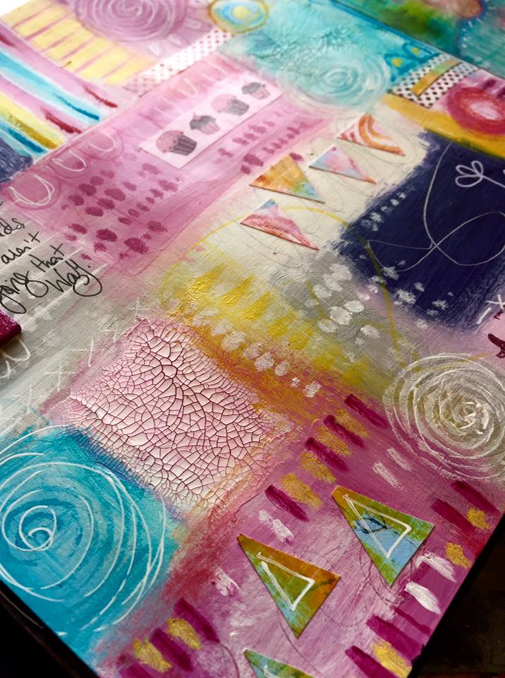 The Kathryn Wheel: Patchwork art journaling
