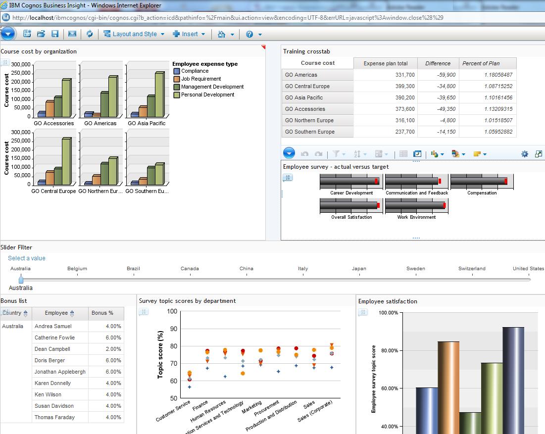 IBM Cognos Business Insight