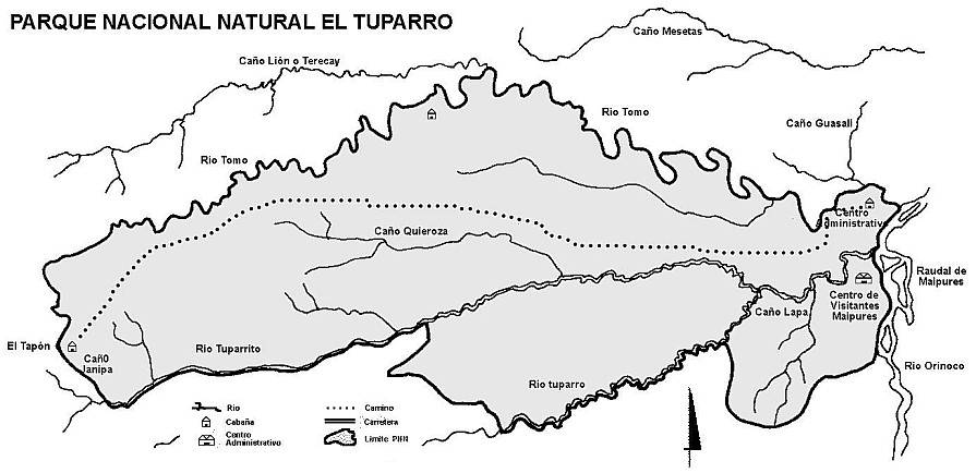 Vichada Parque Nacional "el tuparro": Ubicación Geografica