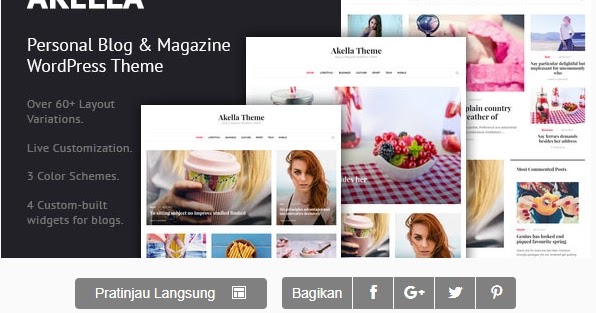 Akella V1.0.2 | Blog Pribadi & Majalah Tema Wordpress Responsif - TemaPlugin | Tempat Download ...