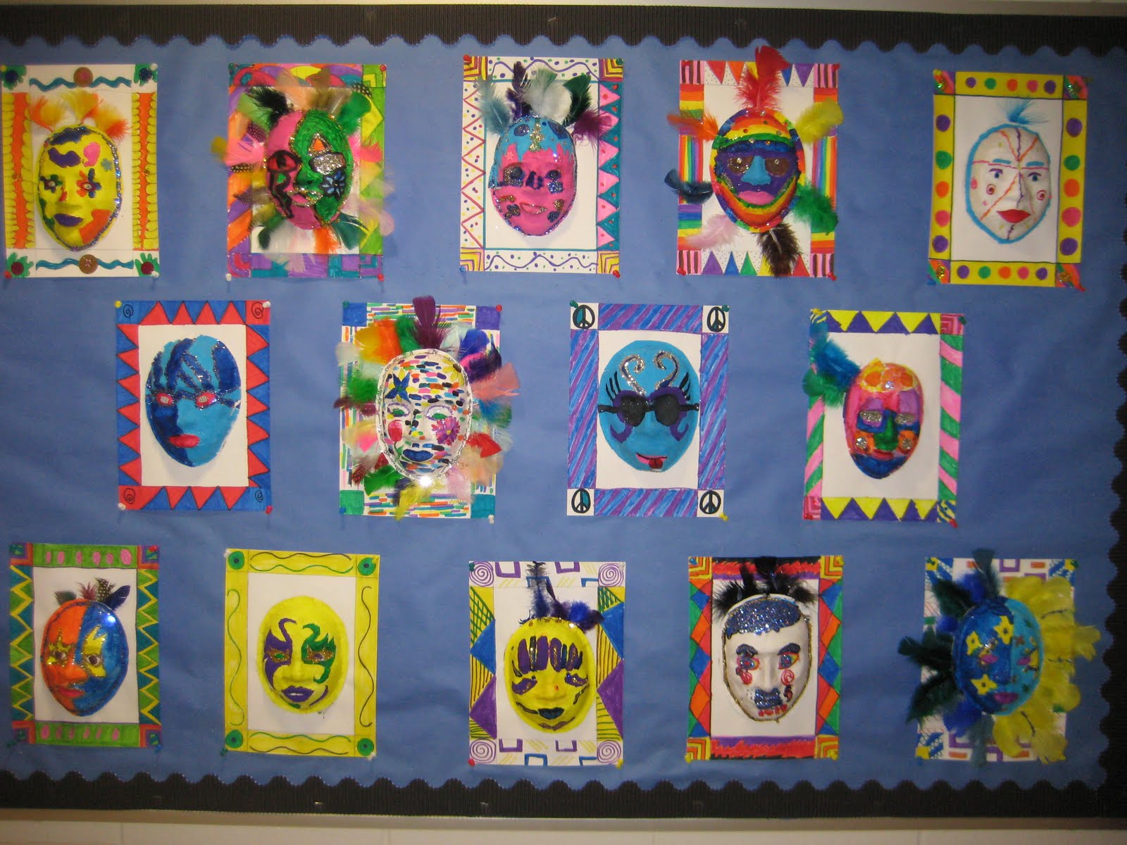Why Walk When You Can Fly?: Fifth Grade Paper Mache Masks