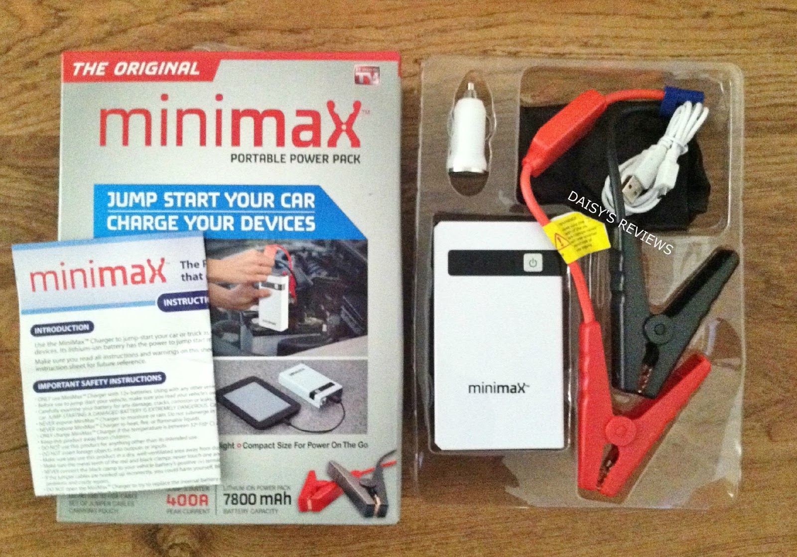 Welcome To Daisy's Reviews: MiniMax The Portable Power Pack (As Seen On ...