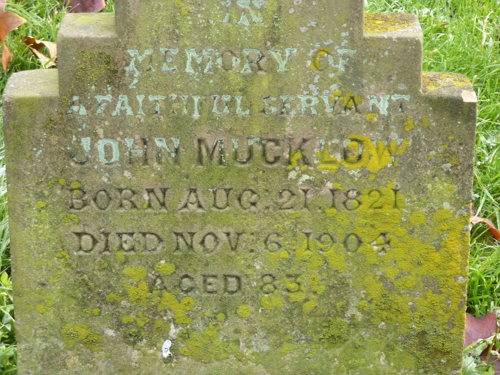 Janet the researcher: Tombstone Tuesday - John Mucklow
