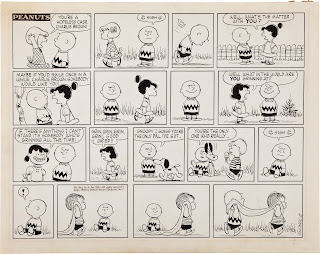 Comics Commentary: "Lost" 1958 Peanuts strip by Charles Schulz