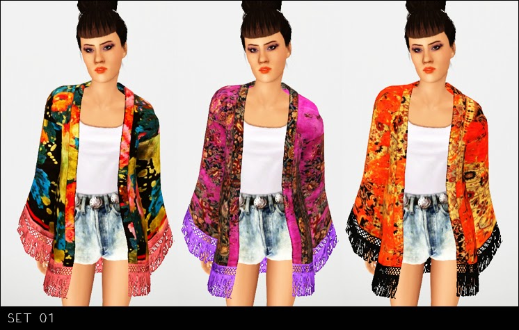The sims 3 Lookbook (weheartsims3fashion): KIMONO JACKETS