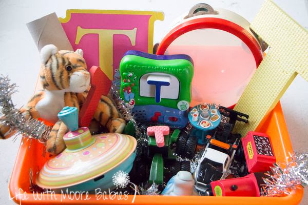 How to Make a Letter T Sensory Bin - Life with Moore Babies
