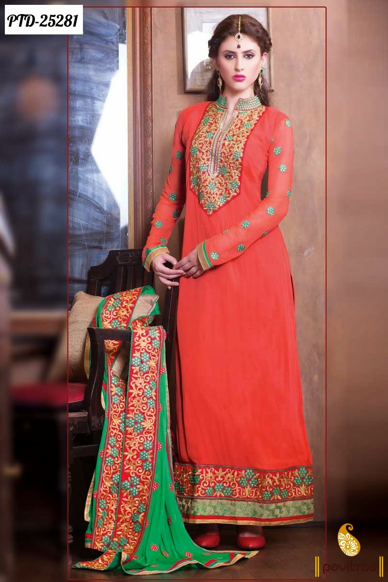Love the Beauty of Party Wear Salwar Suits | Women Clothing Online Store