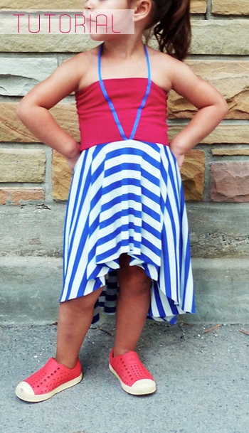 high low circle dress sewing pattern