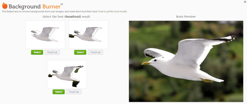 写真の背景を自動で判別し削除してくれるサイト Background Burner ~ Webstjam