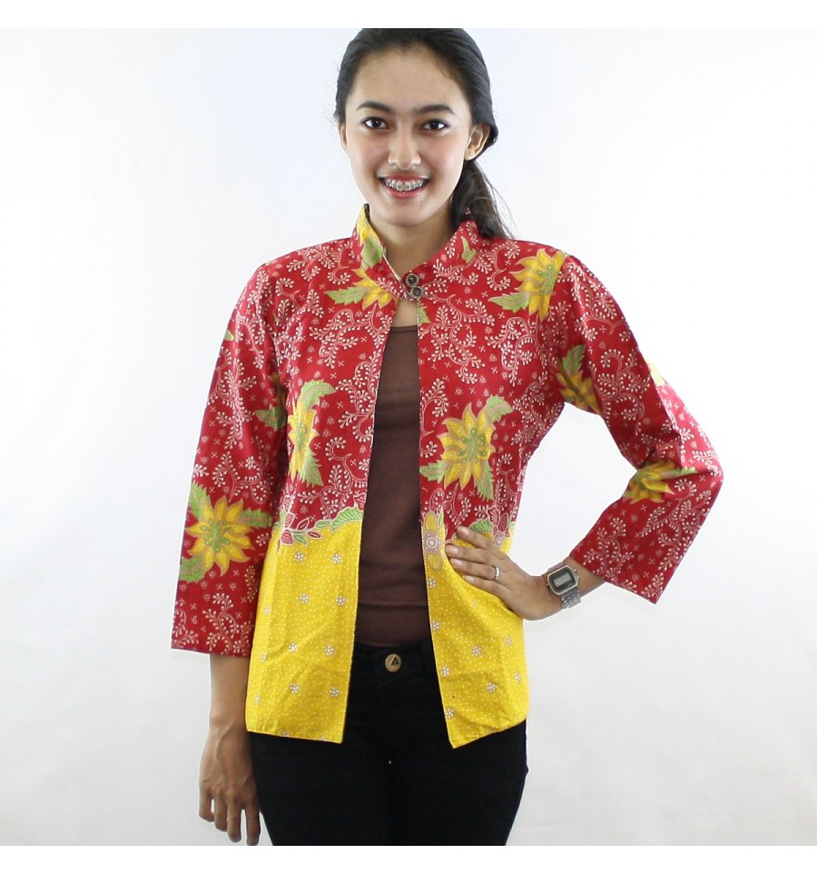 15 Bolero Batik Modern Terbaru Bulan Ini Terpopuler | Model Baju Batik ...