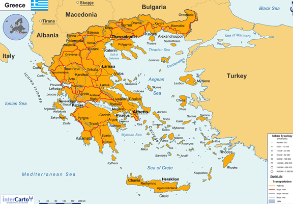 Grécia | Mapas Geográficos da Grécia