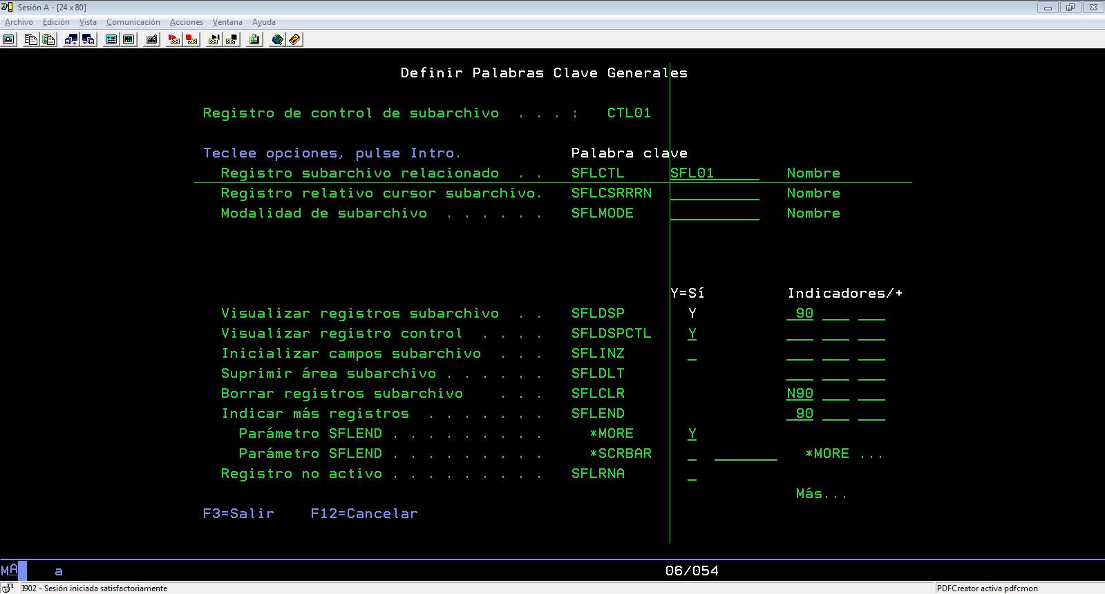 AS400: Creación de un Subfile - DDS - Parte 2 AS400: Creación de un Subfile - DDS - Parte 2