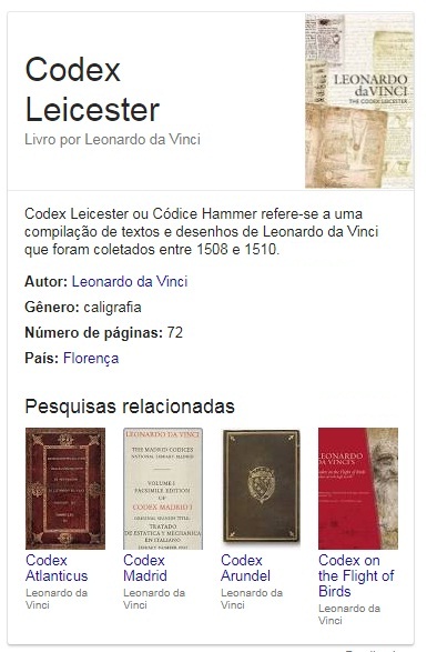 PUBLICADOS BRASIL: Bill Gates cede "Codex Leicester" de Da Vinci à Itália