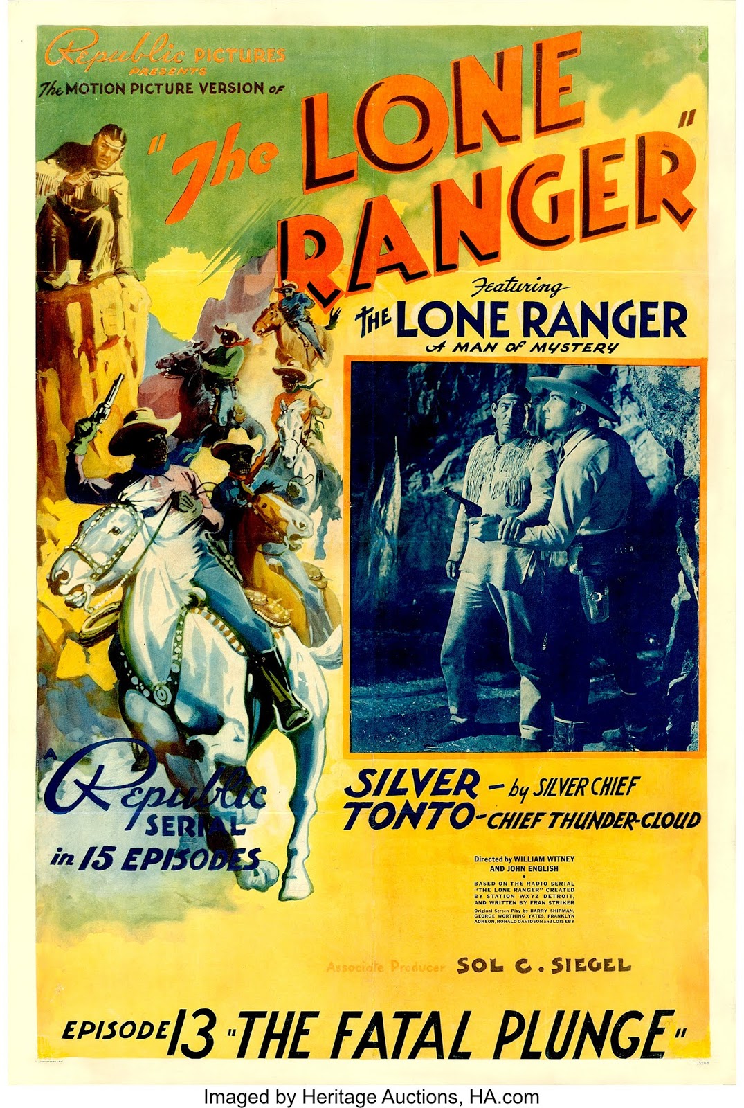 Pop Culture Safari!: Vintage "Lone Ranger" serial poster