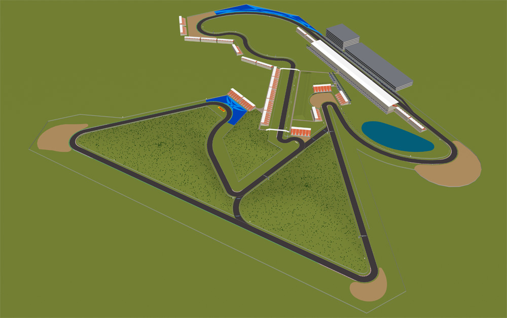 PompeY2J: F1 Circuit - new pit lane and terraining work
