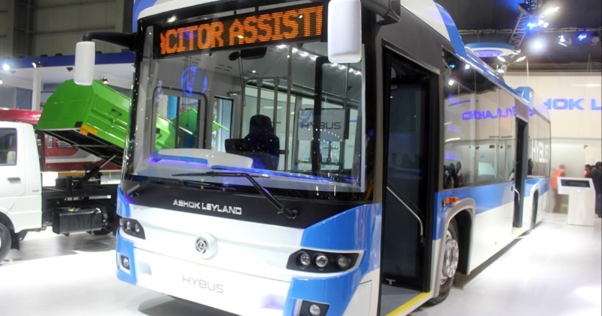 Auto Expo 2016 by SouLSteer: India's first plug-in CNG hybrid bus Ashok ...