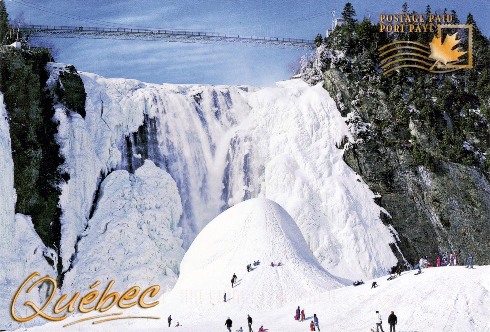 WORLD, COME TO MY HOME!: 1915 CANADA (Quebec) - Montmorency Falls in winter