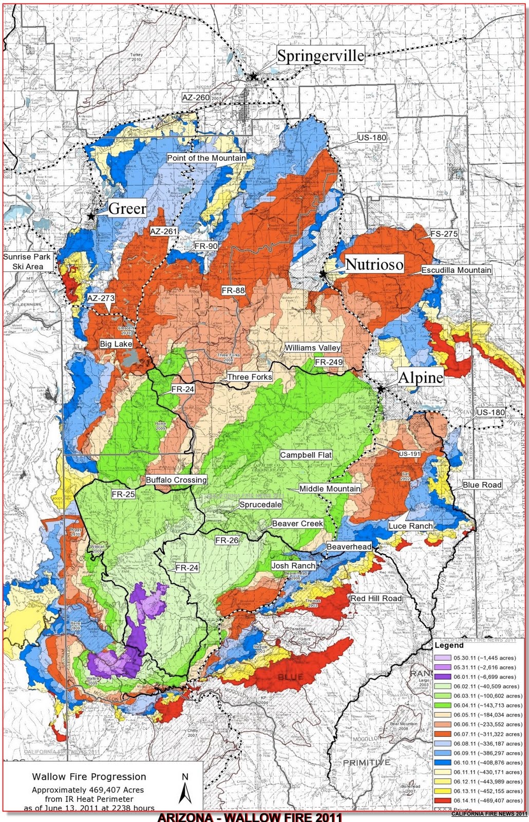 Show Low Az Fire Map - United States Map