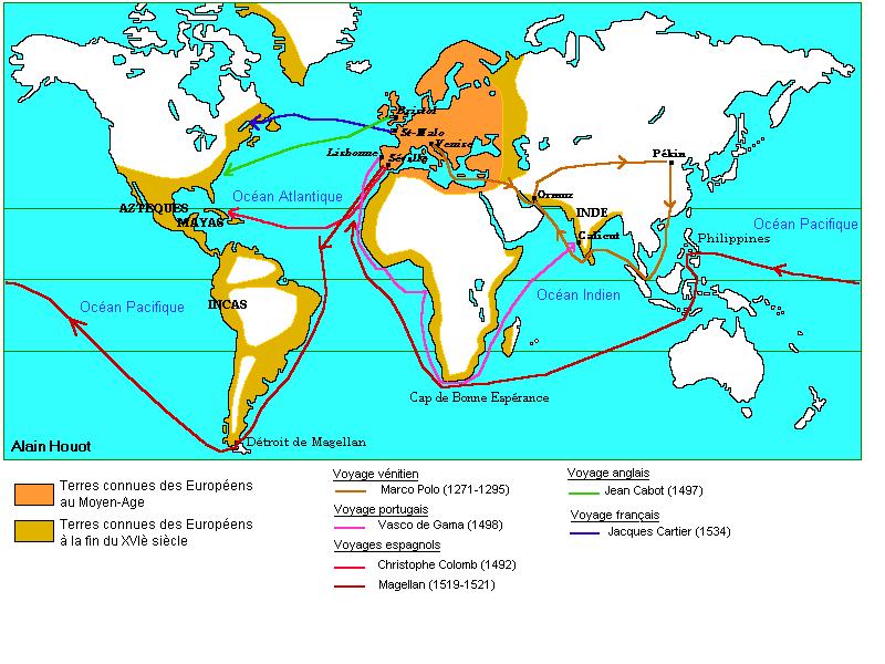 Histoire-géo en lycée pro: Séance 2-Tice-Les Européens à la découverte ...