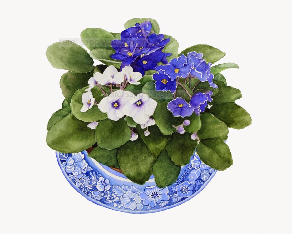 My Painting Room: African violets print