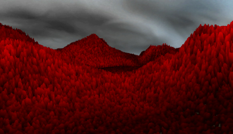 Forest Rendering Project: Textured Displaced Height Map