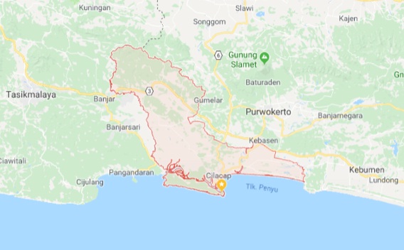 Peta Kabupaten Cilacap Lengkap Beserta Keterangan dan Gambarnya
