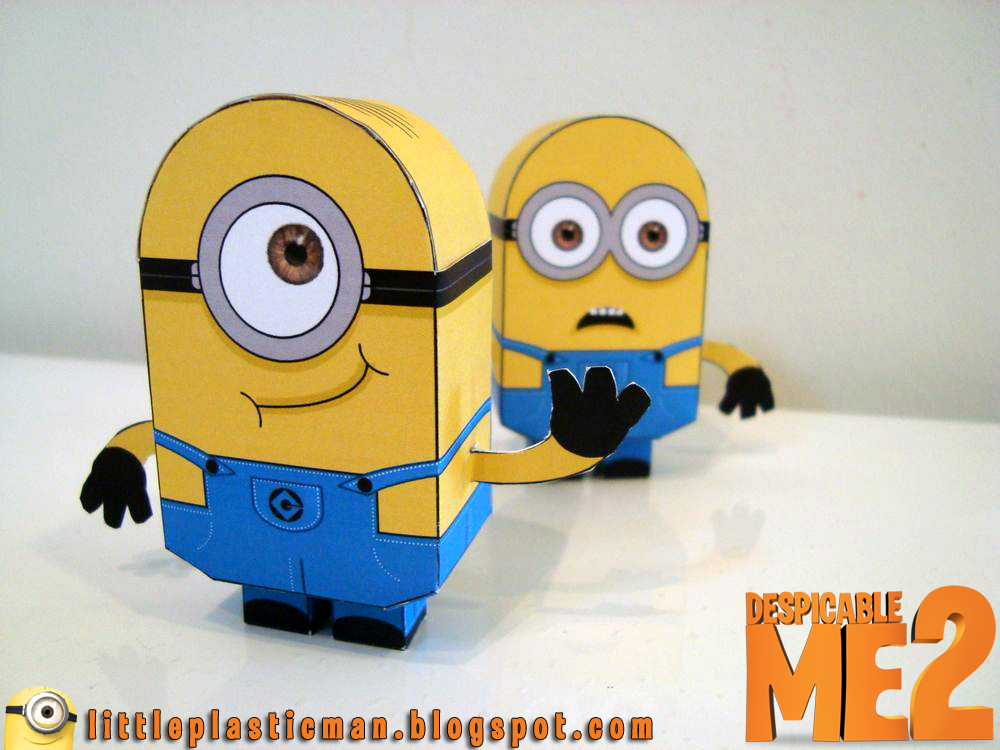 Little Plastic Man Toy Blog and Review Singapore: Minions Paper Toys