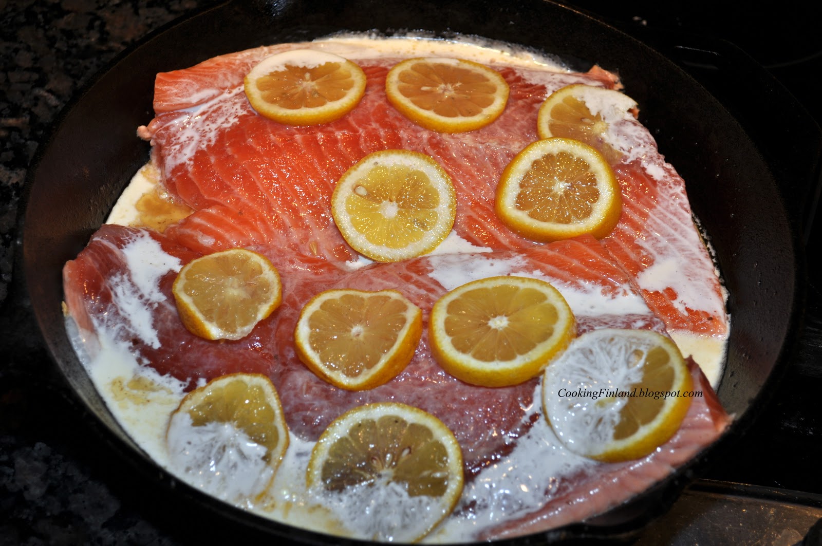 Cooking Finland: Baked Salmon with Lemon and Cream--Uunissa Paistettu ...