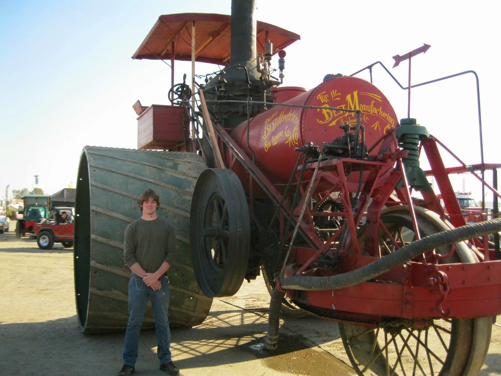 Just A Car Guy: a very large tractor, the 1903 Best 110 is 28 feet long ...