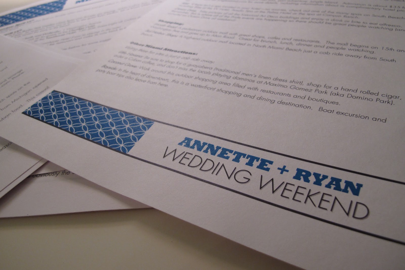 le petit papier | designs by monica: Annette + Ryan