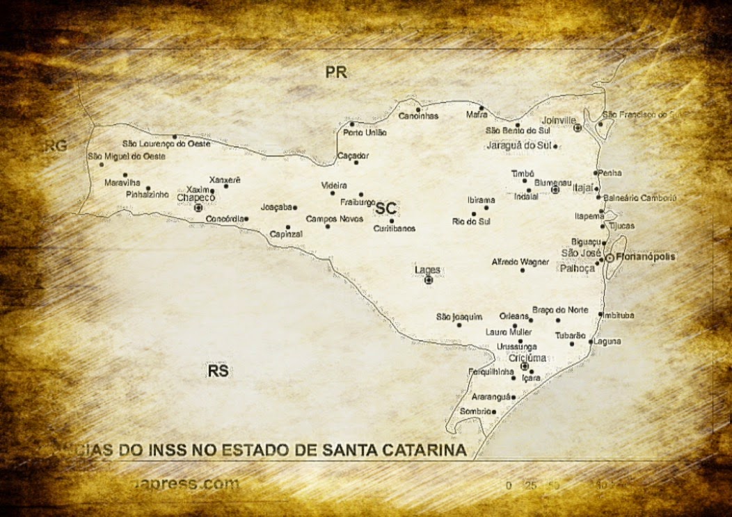 Mapas Geográficos de Santa Catarina
