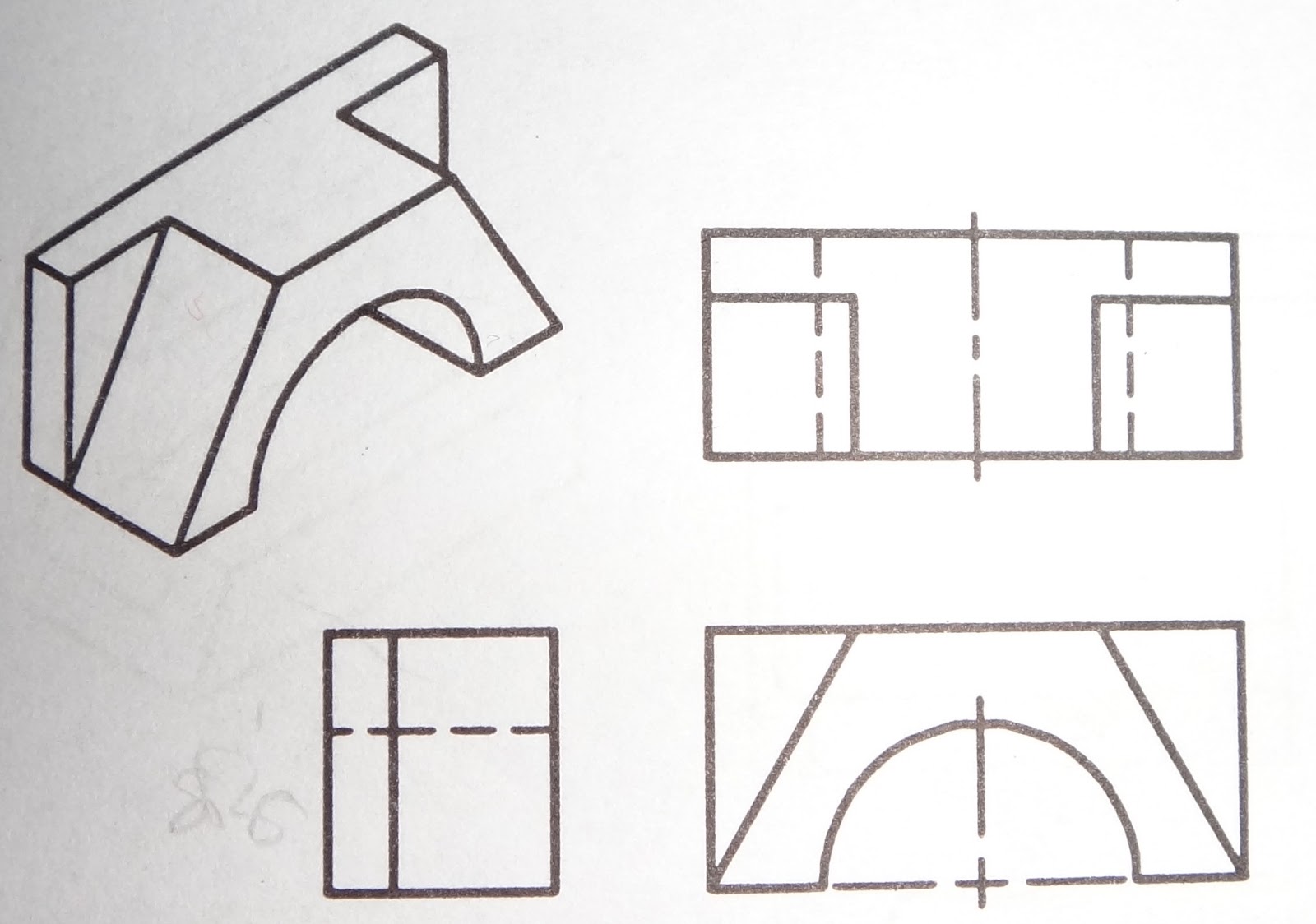 :: ORTOGRAFIK :: ISOMETRI :: OBLIK ::: CONTOH-CONTOH PANDANGAN UNJURAN ...