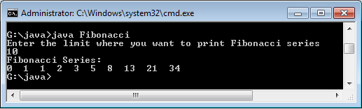 Simple And Comprehensive Java Programs Java Program To Print Fibonacci