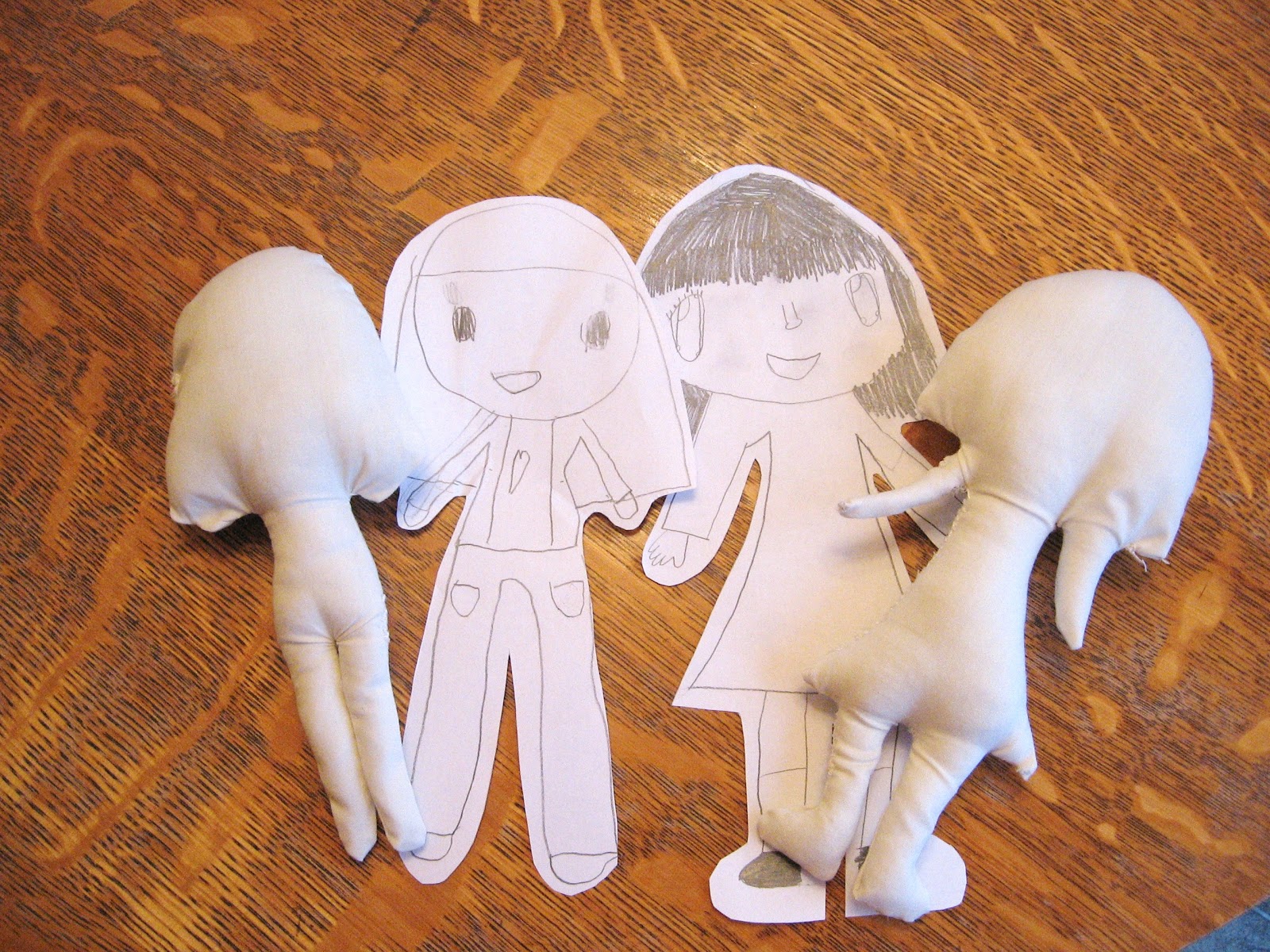 Almost Unschoolers: Washable, Color Your Own Doll, Craft