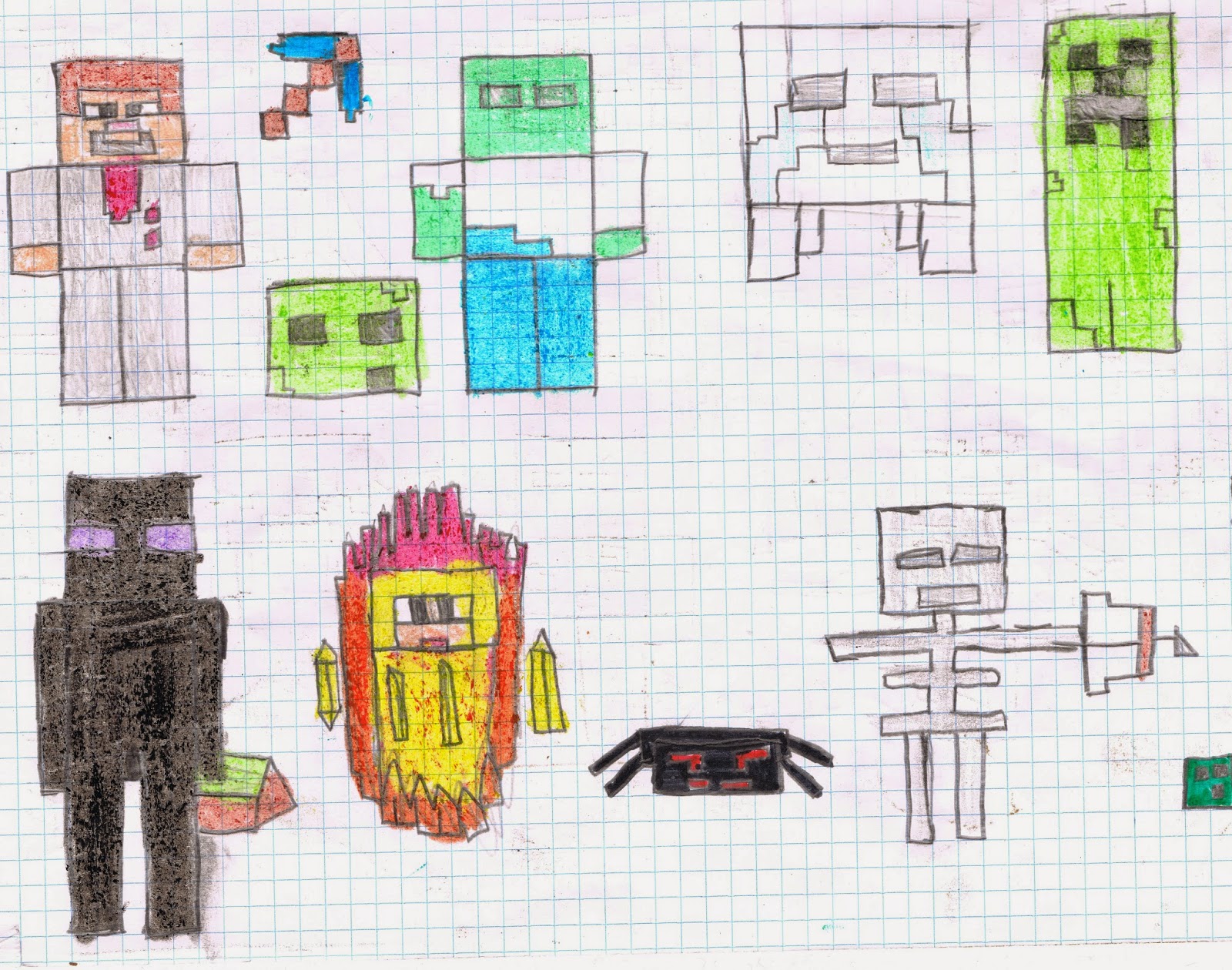 MIS DIBUJOS DE VIDEOJUEGOS: Minecraft
