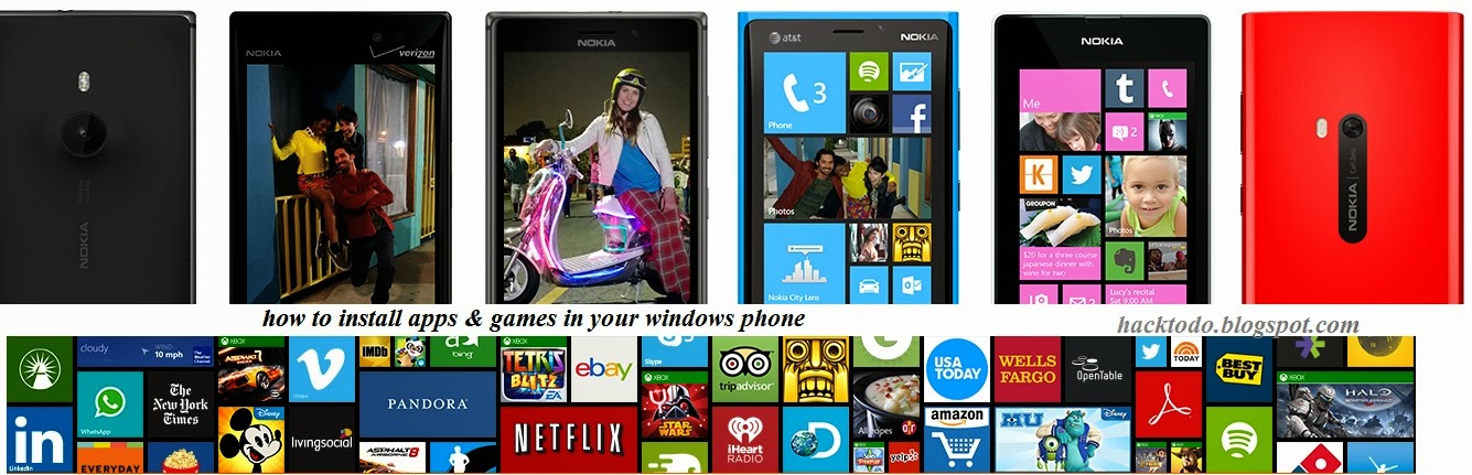 how to install apps and games in windows phone