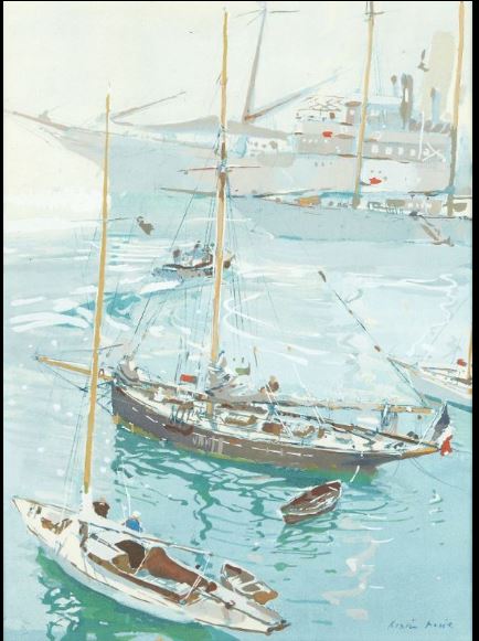 historic-marine-france: Marin-Marie ( 1901-1987)peintre officiel de la ...